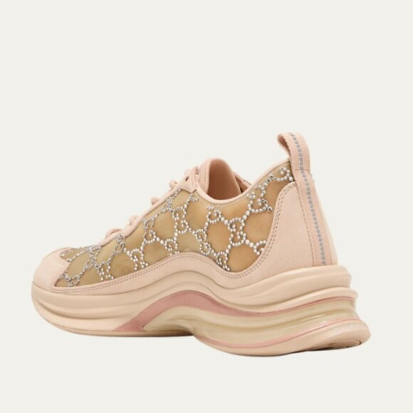 Gucci | Shoes | Gucci Gg Crystal Mesh Running Sneakers Gucci | Poshmark